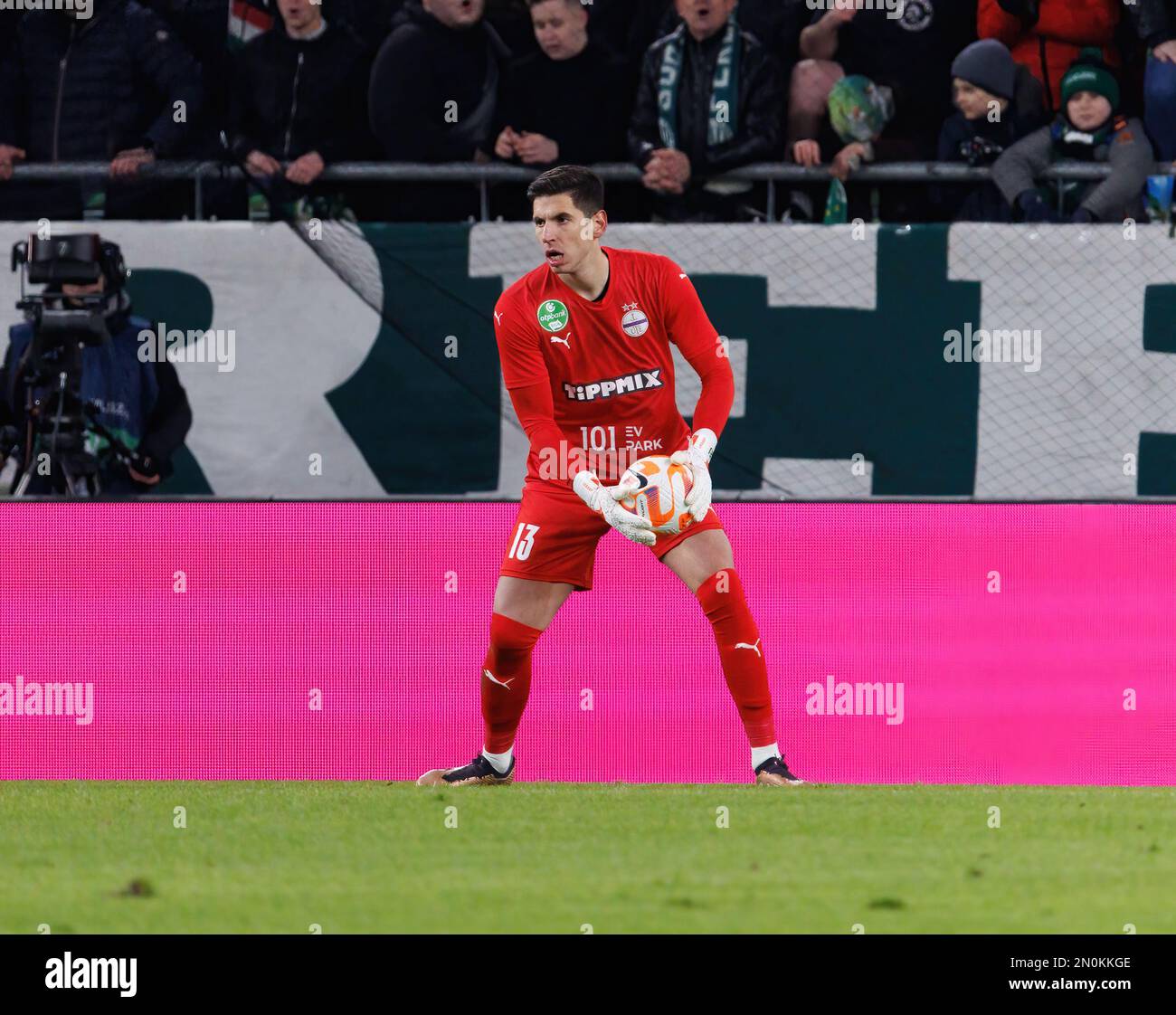 BUDAPEST, UNGHERIA - 5 FEBBRAIO: Il portiere Djordje Nikolic dell ...