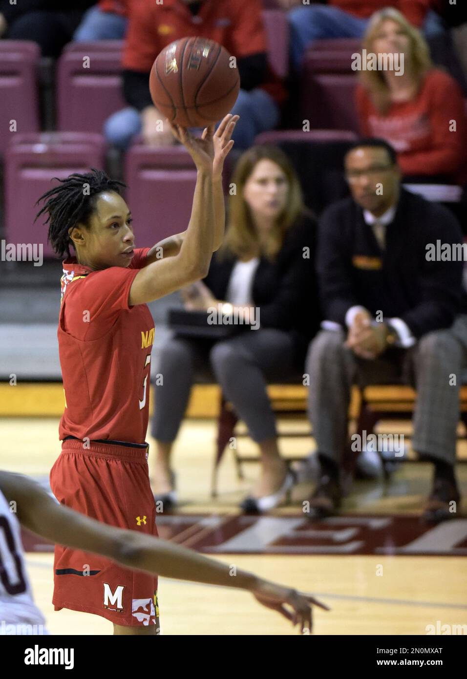 Maryland guard Brene Moseley shoots against Maryland Eastern Shore in ...