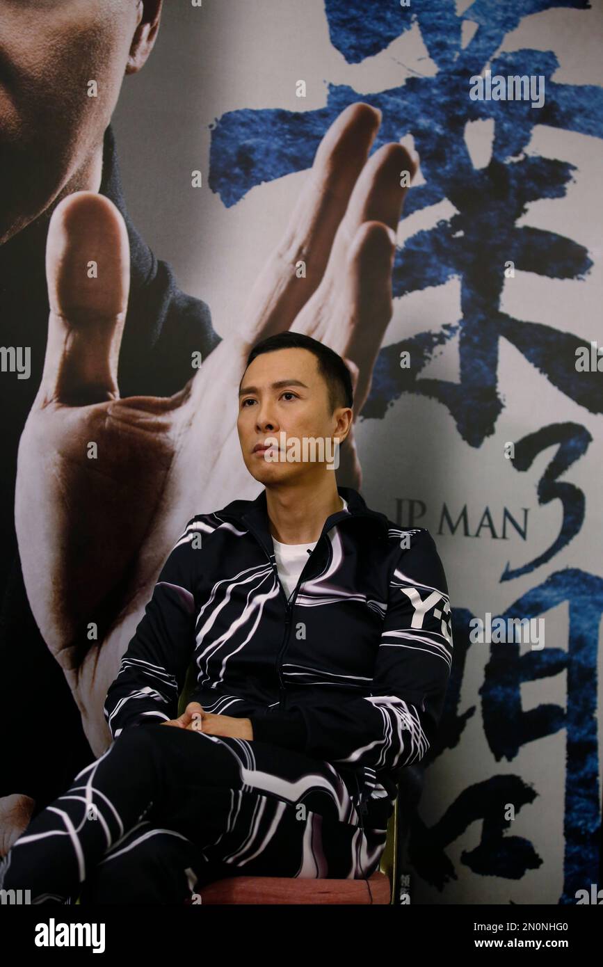 In this Wednesday, Dec. 16, 2015 photo, Hong Kong movie star Donnie Yen ...