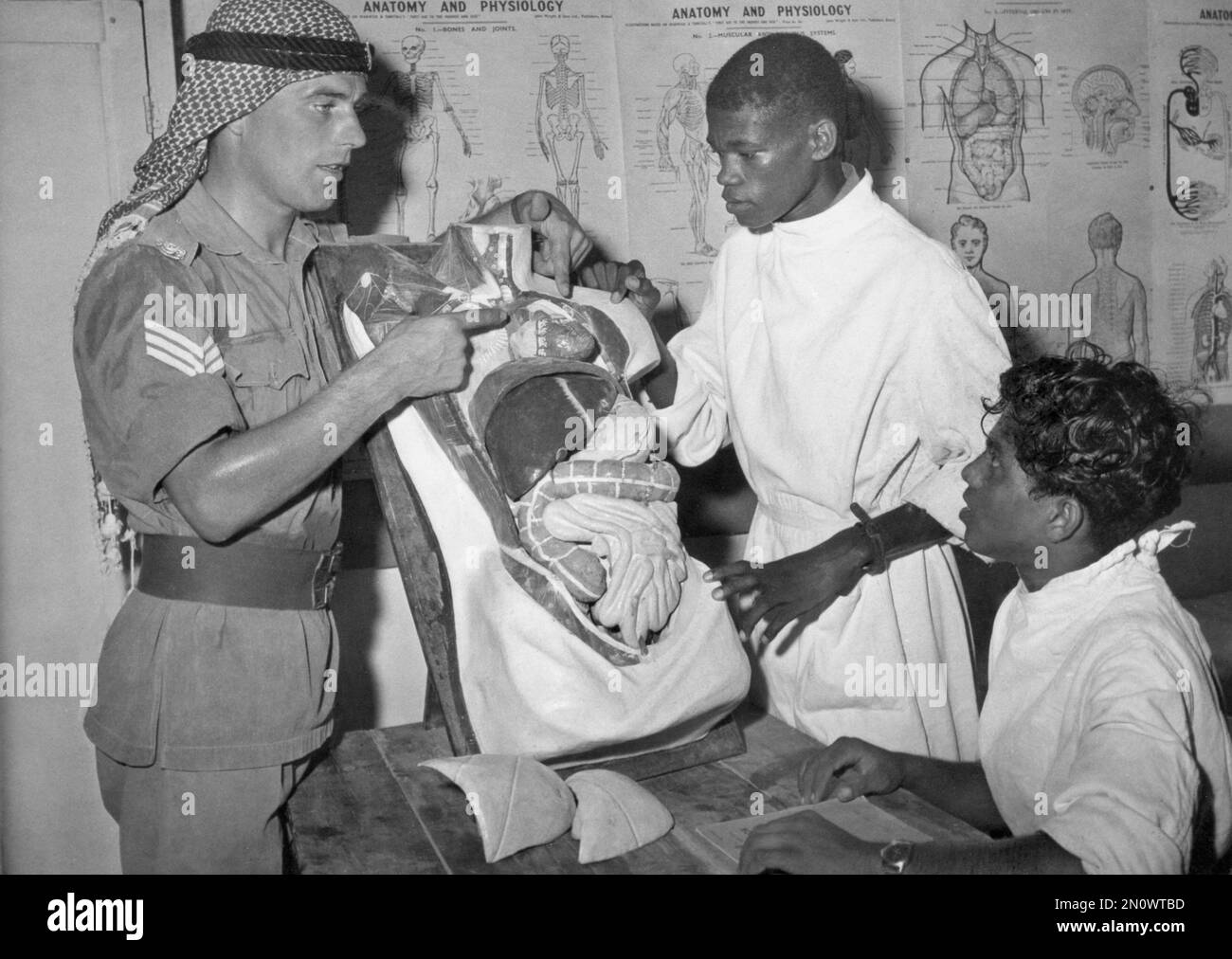 Staff Sergeant John P. Hindley, left, of Blackburn, Lancs, a British N ...