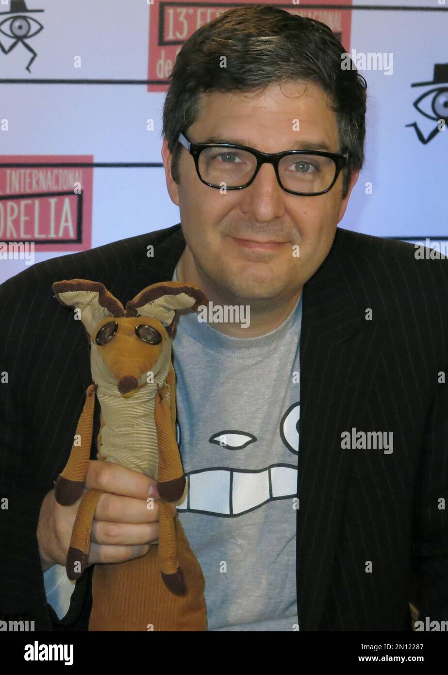 FILE - In this Oct. 30, 2015 file photo, U.S. Director Mark Osborne poses during an interview ...