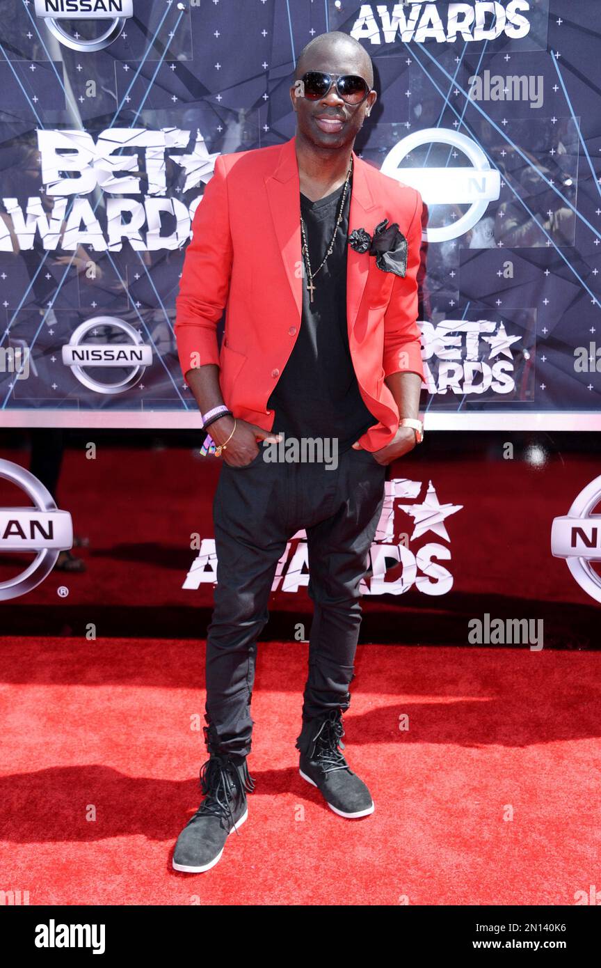 FILE - In this June 28, 2015 file photo, Sam Sarpong arrives at the BET ...