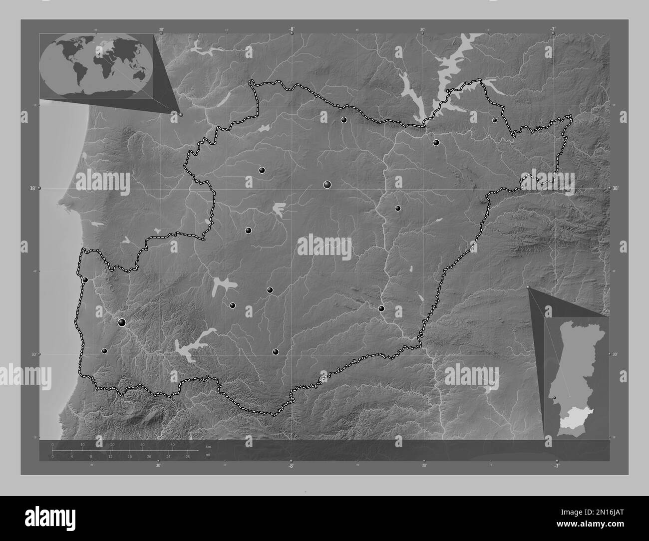 Mappa di aljustrel Foto e Immagini Stock in Bianco e Nero - Alamy