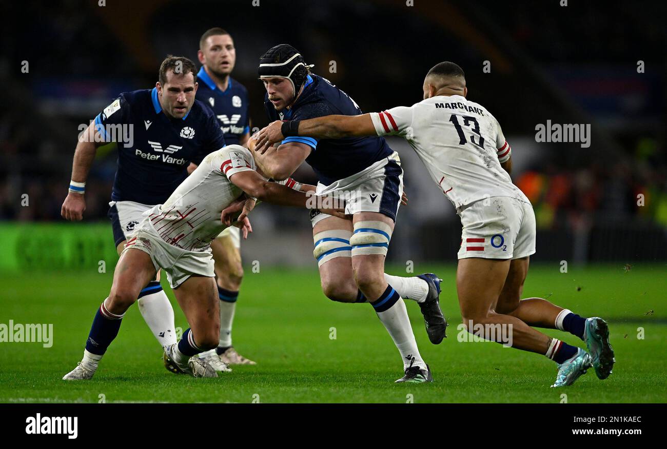 Twickenham. Regno Unito. 04 febbraio 2023. Inghilterra V Scozia, Coppa Cullutta, Guinness 6 ...