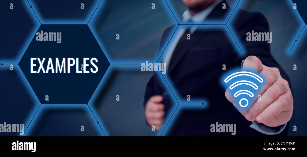 Esempi di visualizzazione concettuale. Parola scritta sulla foto ...