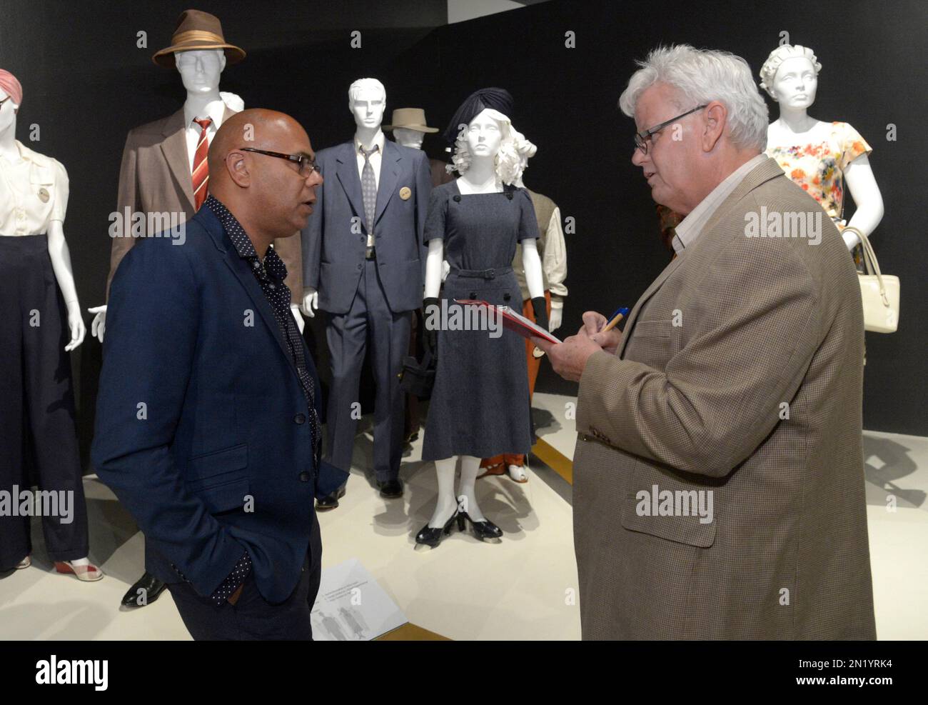 Alonzo Wilson, left, costume designer of "Manhattan," seen at The 9th ...