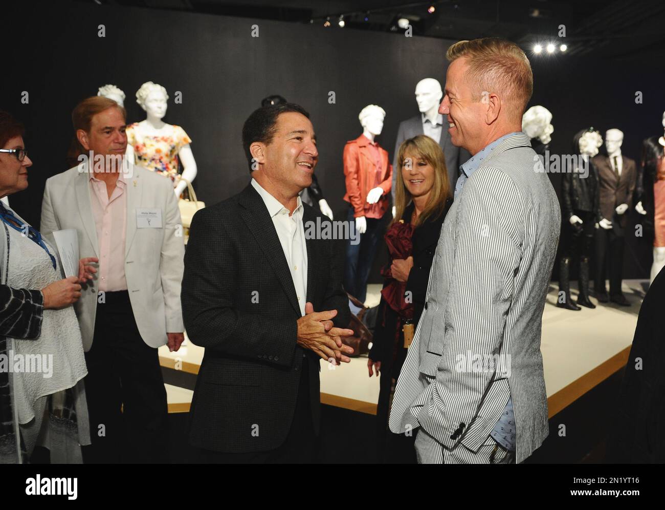 Christopher Lawrence, costume designer of "Ray Donovan", right, and ...