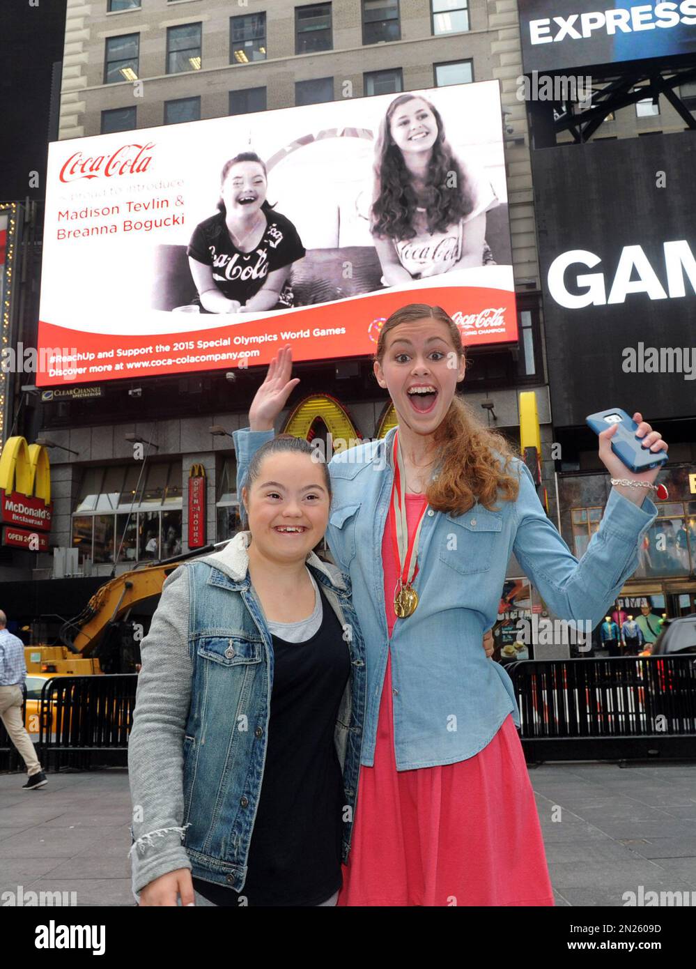 IMAGE DISTRIBUTED FOR COCA-COLA - Madison Tevlin, 13, left, of Toronto ...
