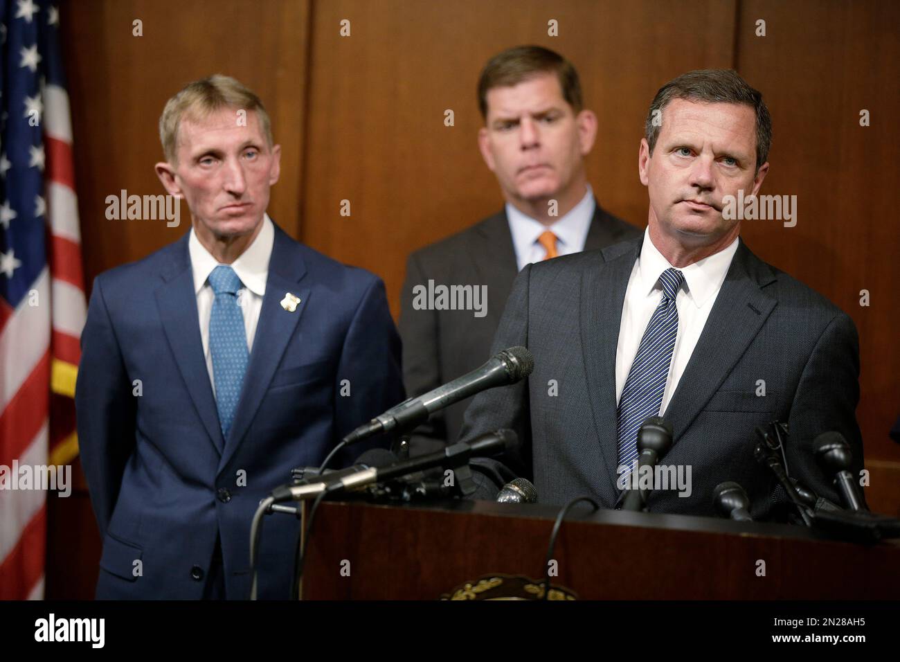 FBI Special Agent in Charge of Boston Vincent B. Lisi, right to left ...
