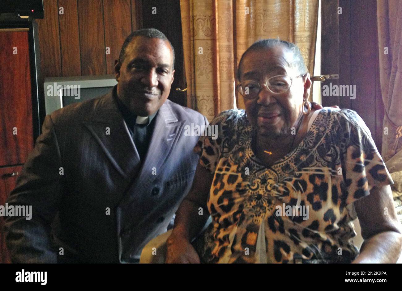 In this photo taken Feb. 26, 2015, in Chicago, The Rev. Robin Hood ...