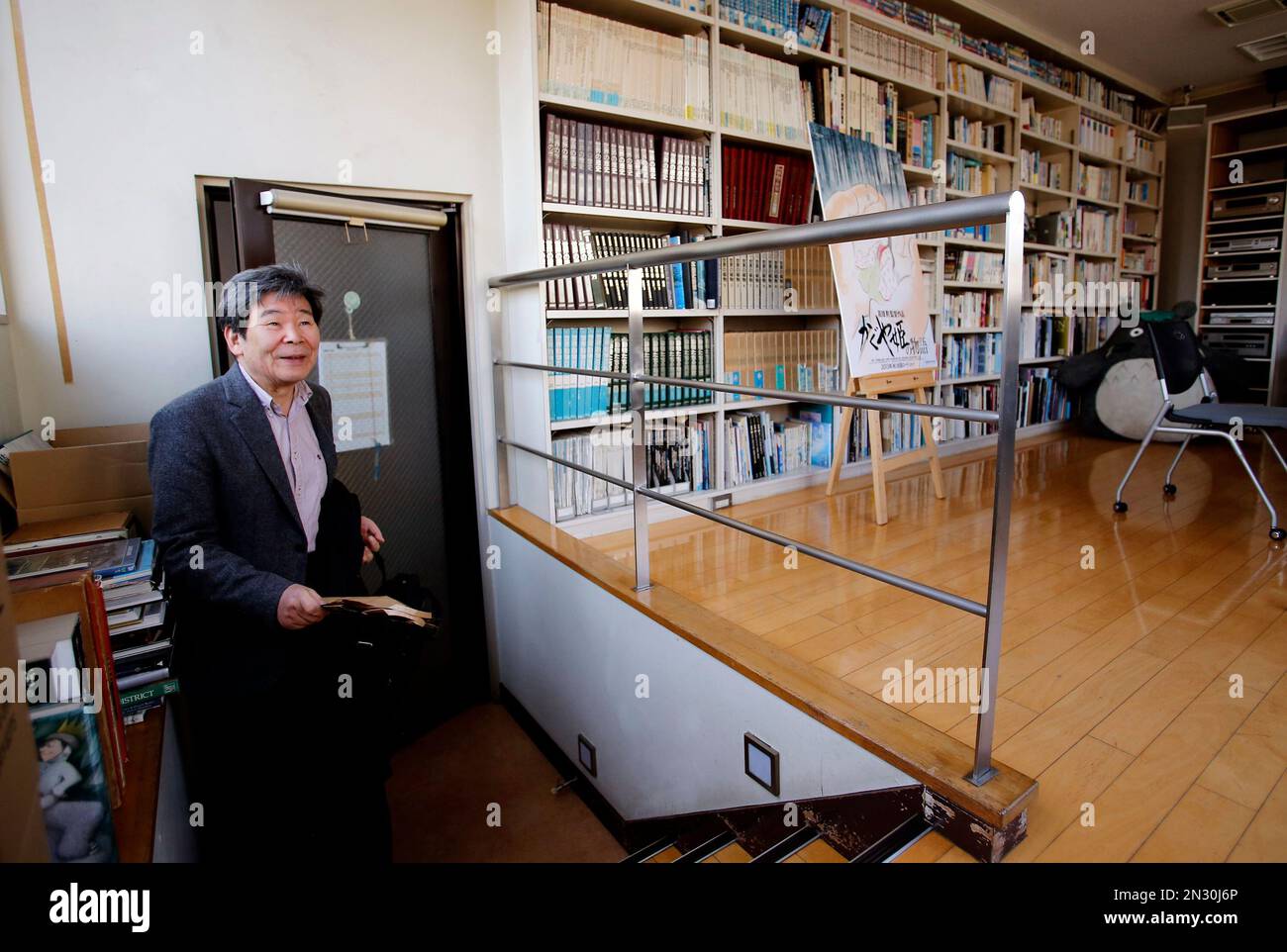In this Thursday, Feb. 12, 2015 photo, Japanese animated film director ...