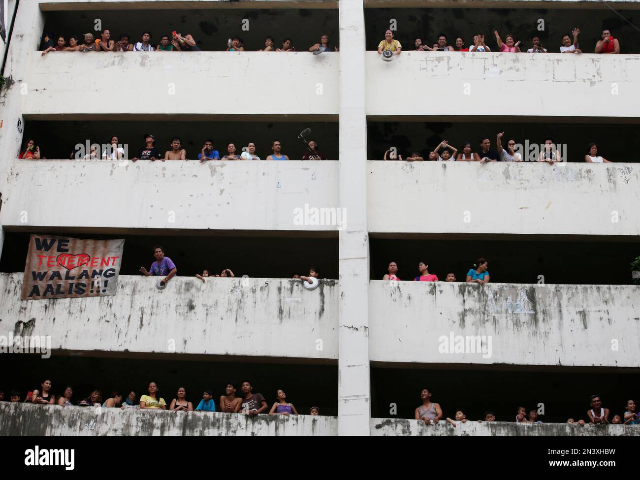Residents bang pots and pans as they stage a "noise barrage" to protest ...