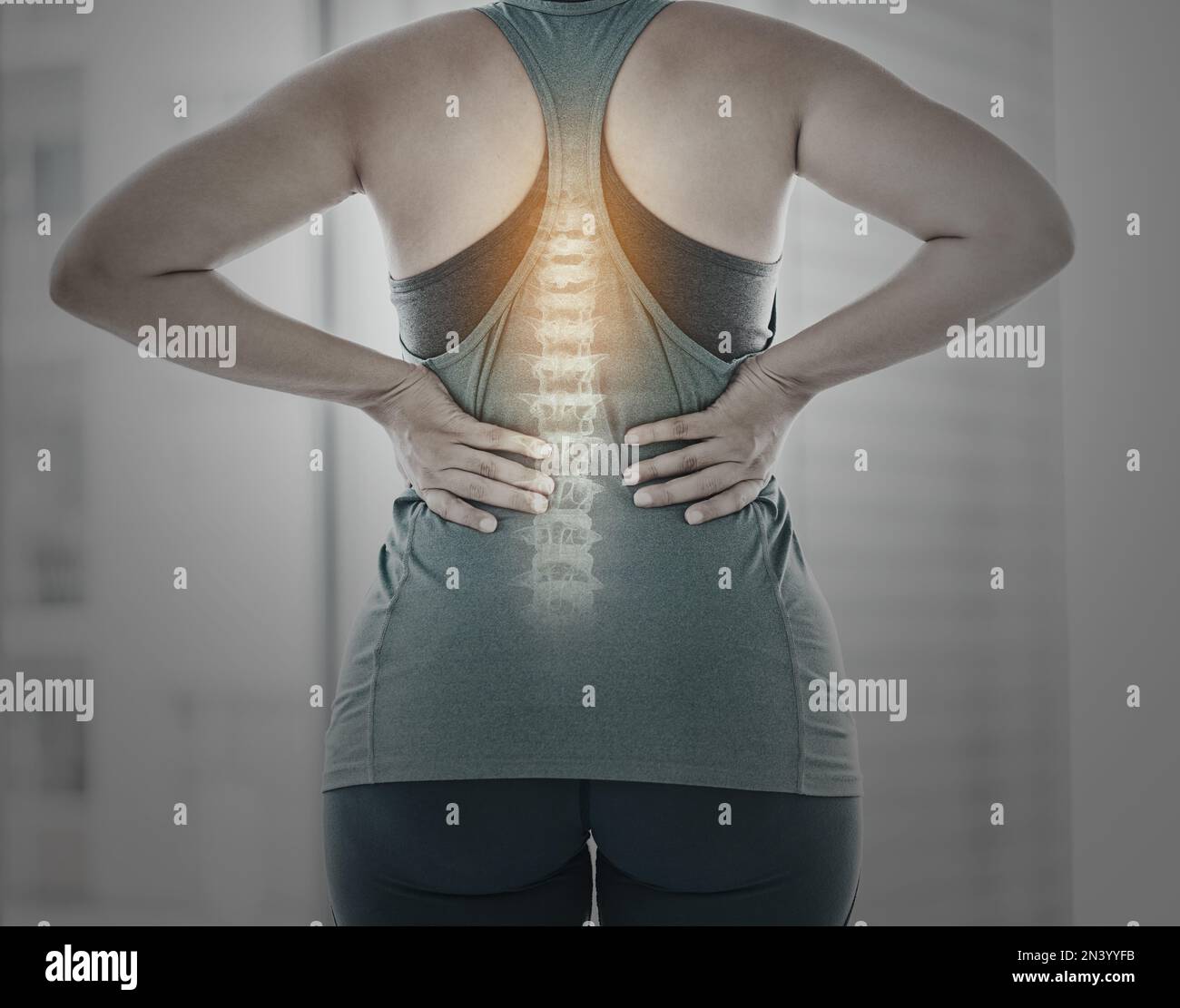 Fitness, problemi alla colonna vertebrale e donna con mal di schiena ...