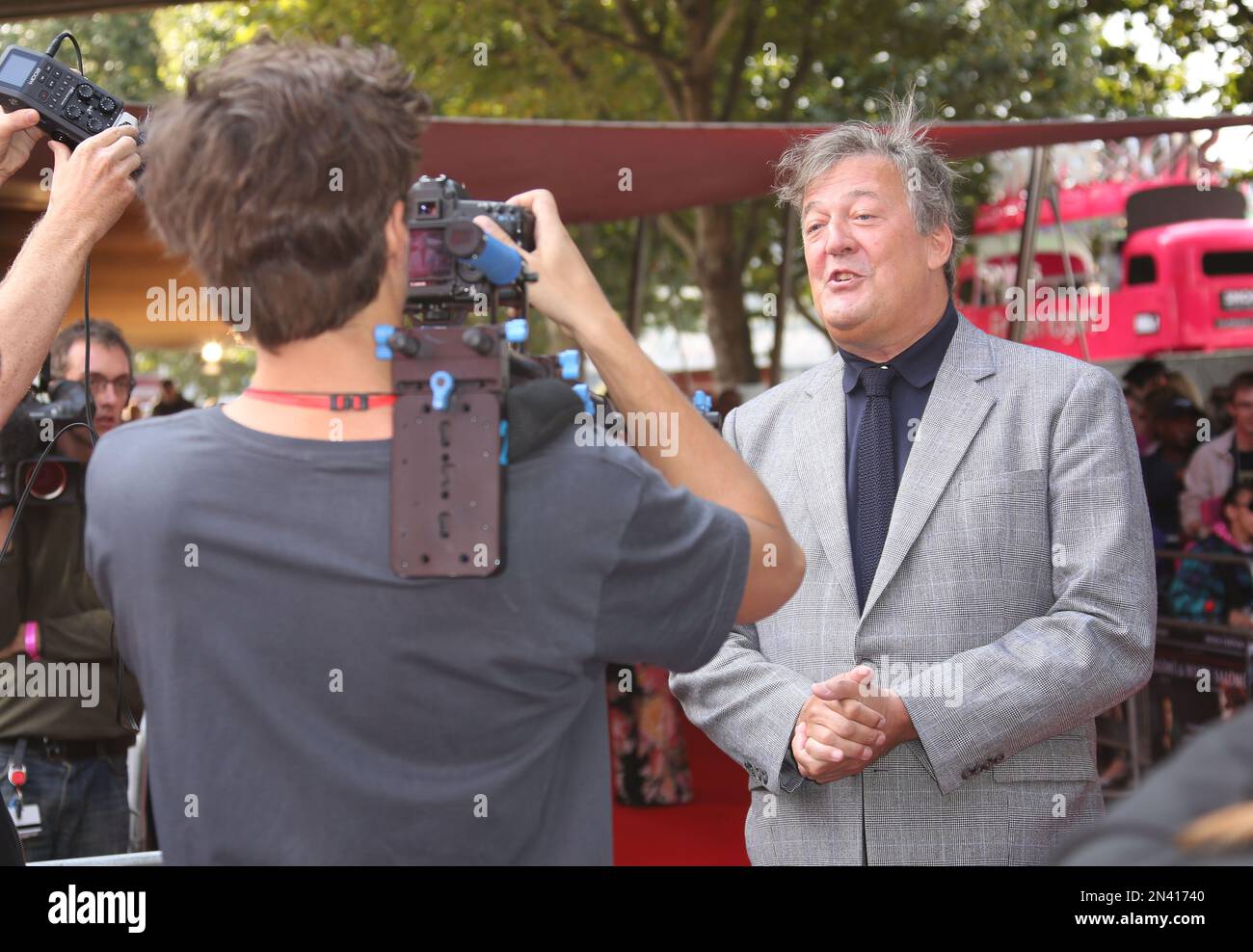 Stephen Fry arrives for the Salome and Wild Salome UK Premiere at the ...