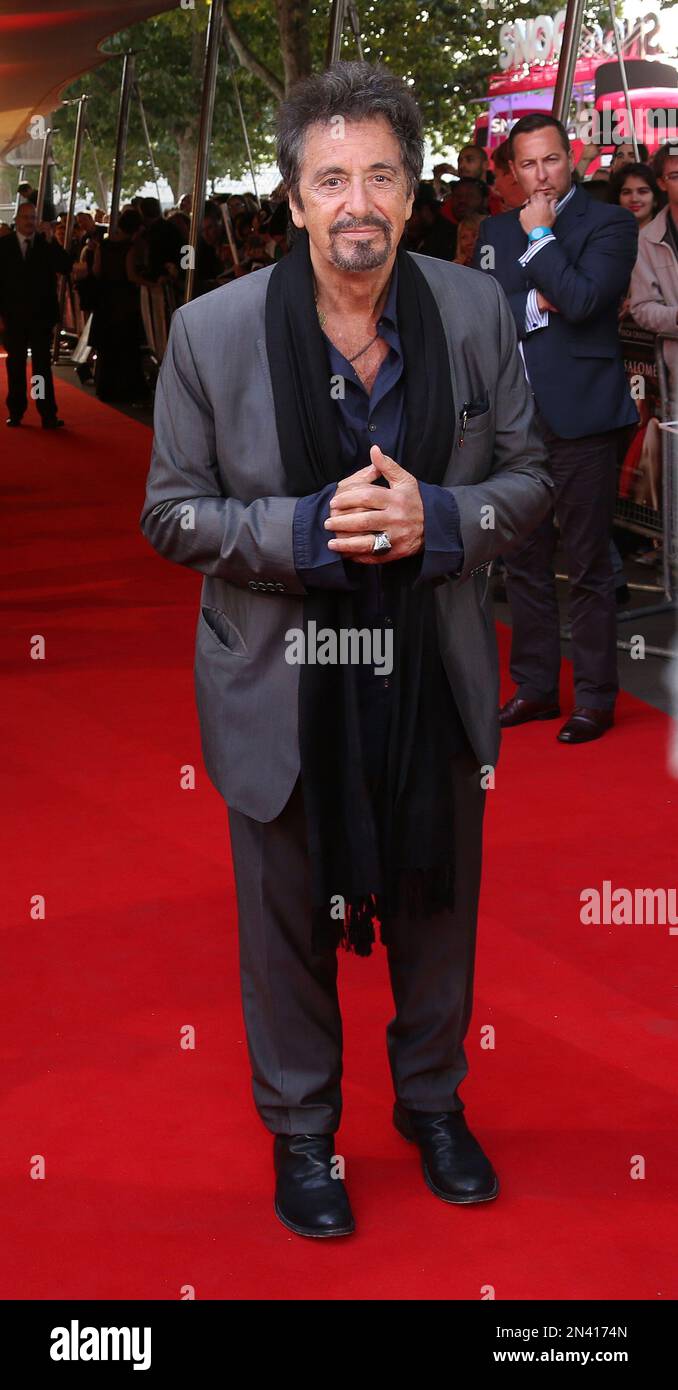 Al Pacino arrives for the Salome and Wild Salome UK Premiere at the BFI ...