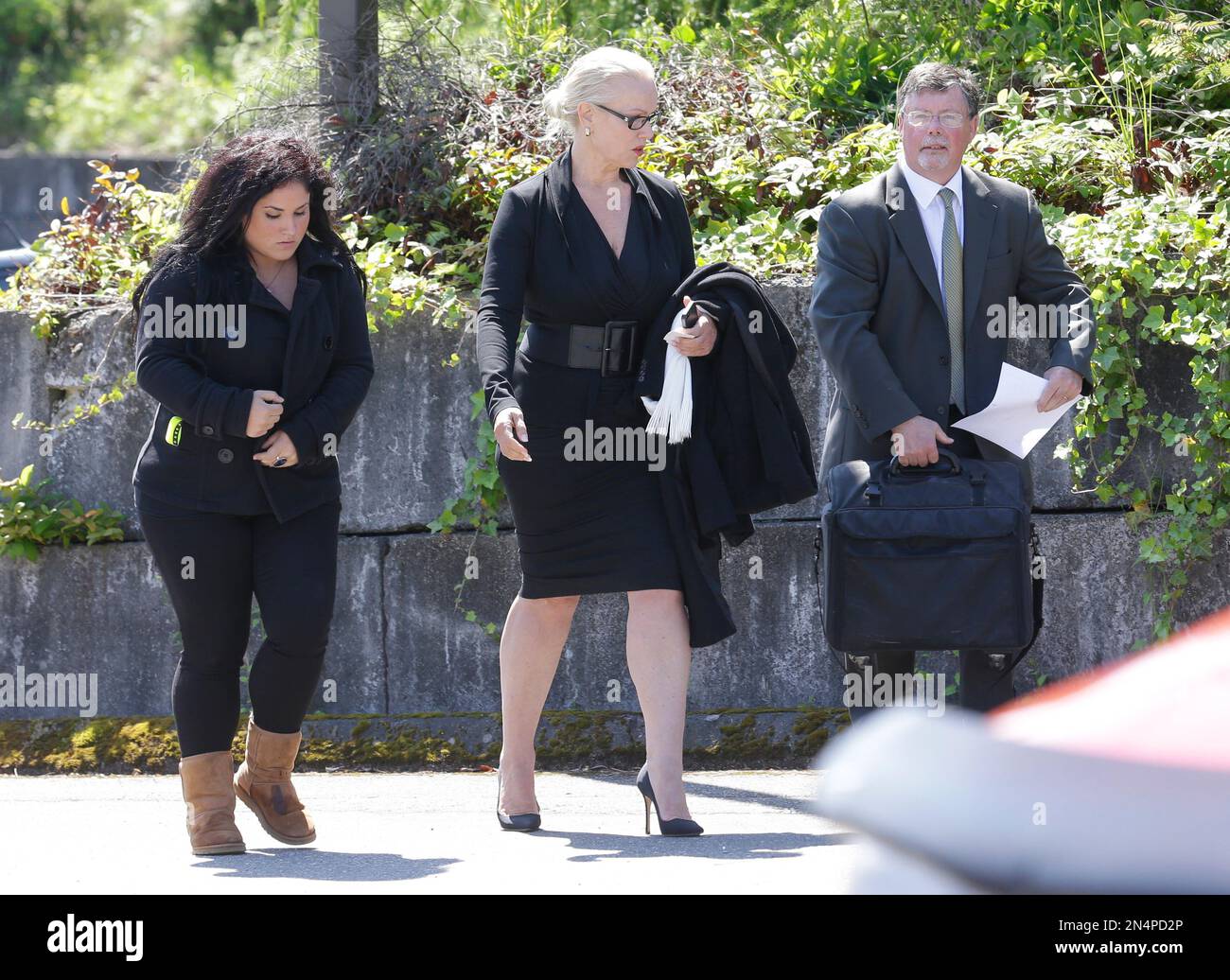 Jean Kasem, center, the wife of ailing radio personality Casey Kasem ...