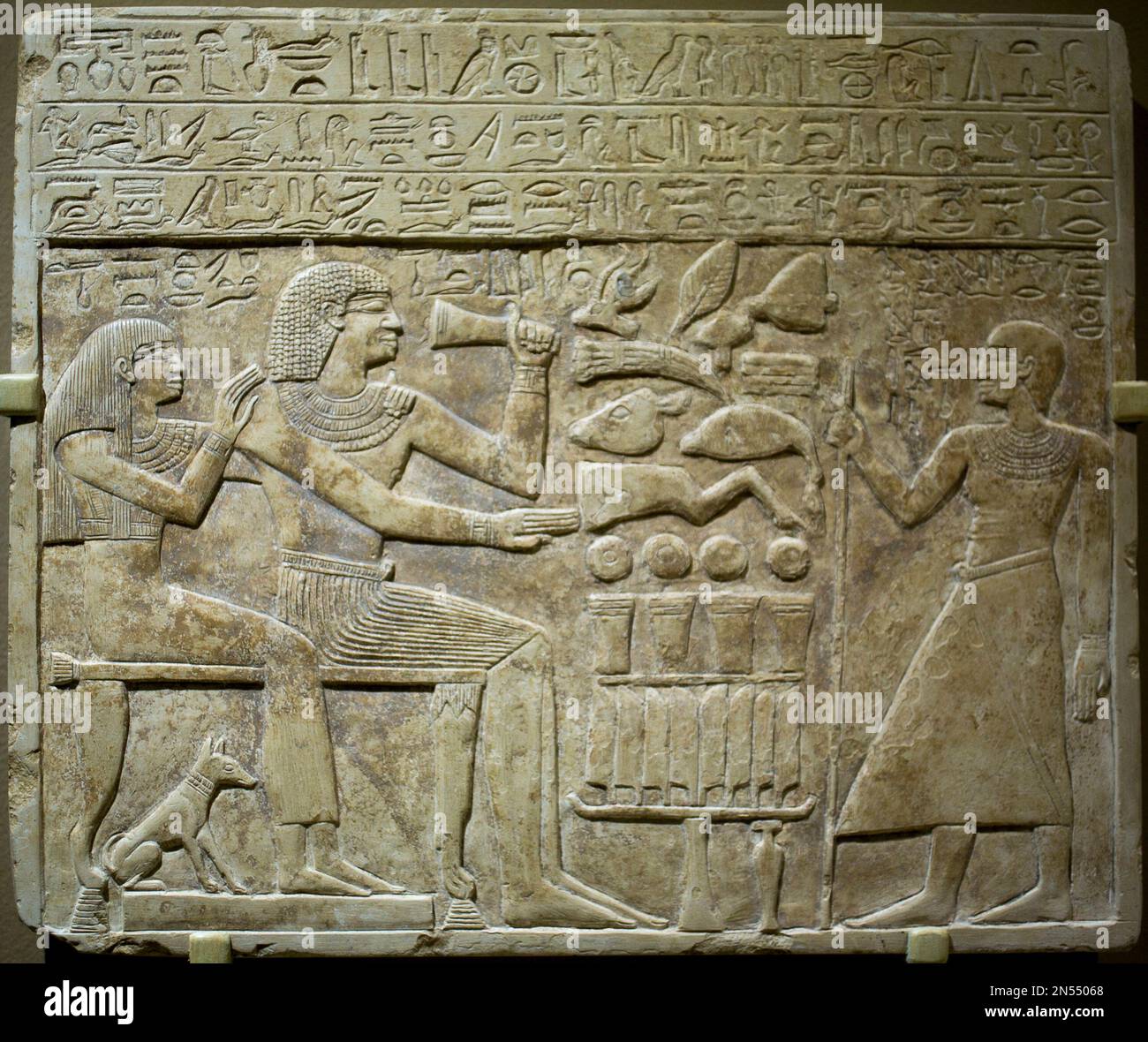 In this March 20, 2014 photo, a Stela of Intef and Senettekh, is ...