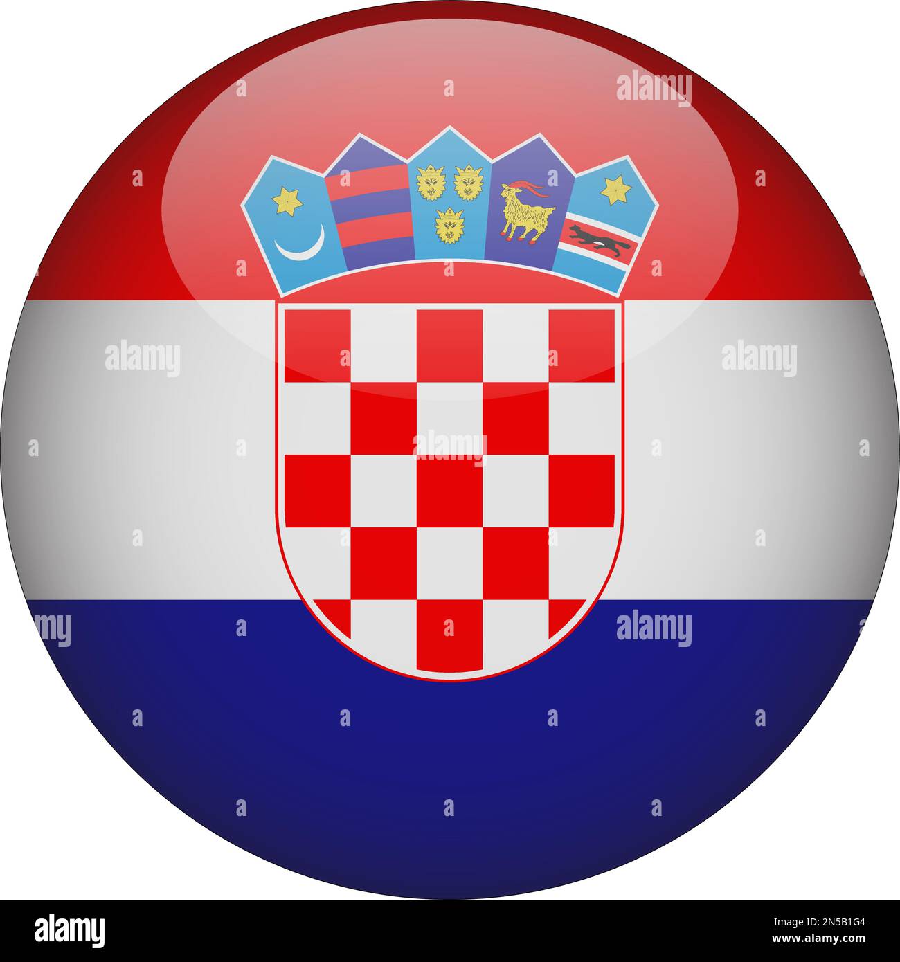 Mappa della bandiera della croazia immagini e fotografie stock ad alta ...