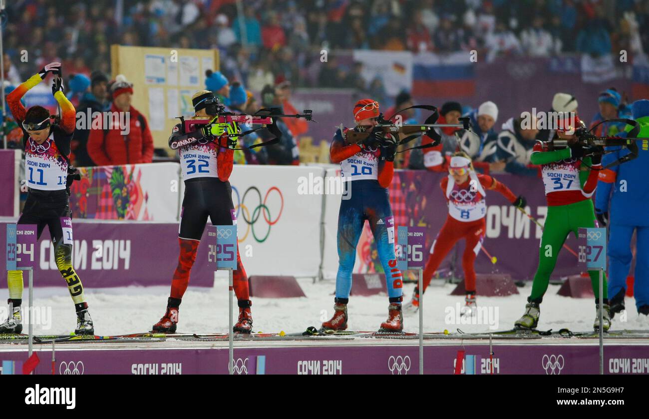 Germany's Evi Sachenbacher-Stehle, Canada's Zina Kocher, Russia's Yana ...