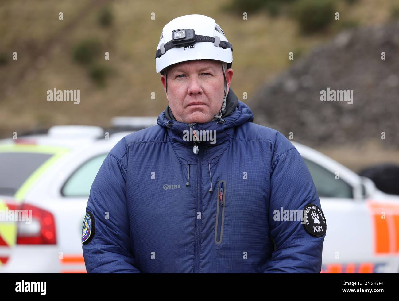 K9 Search and Rescue Vice team leader NI, Kyle Murray presso la cava ...