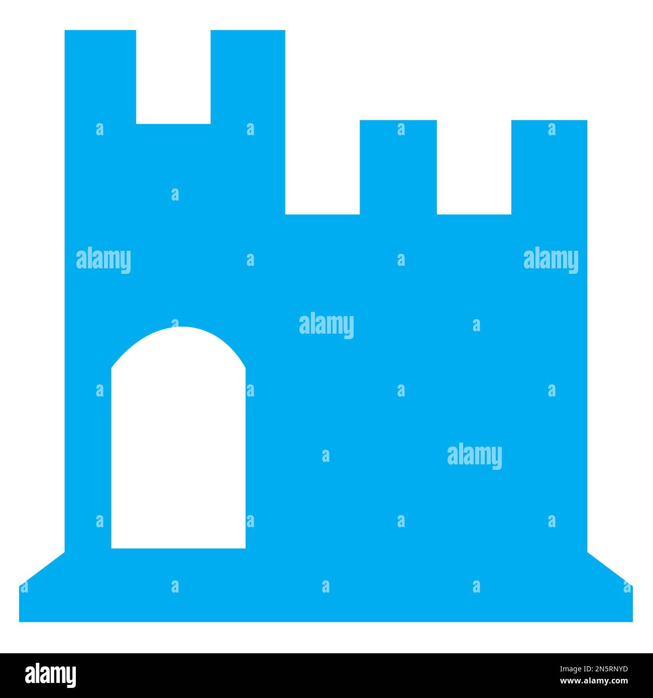 Rovina di un castello gotico Immagini Vettoriali Stock - Alamy