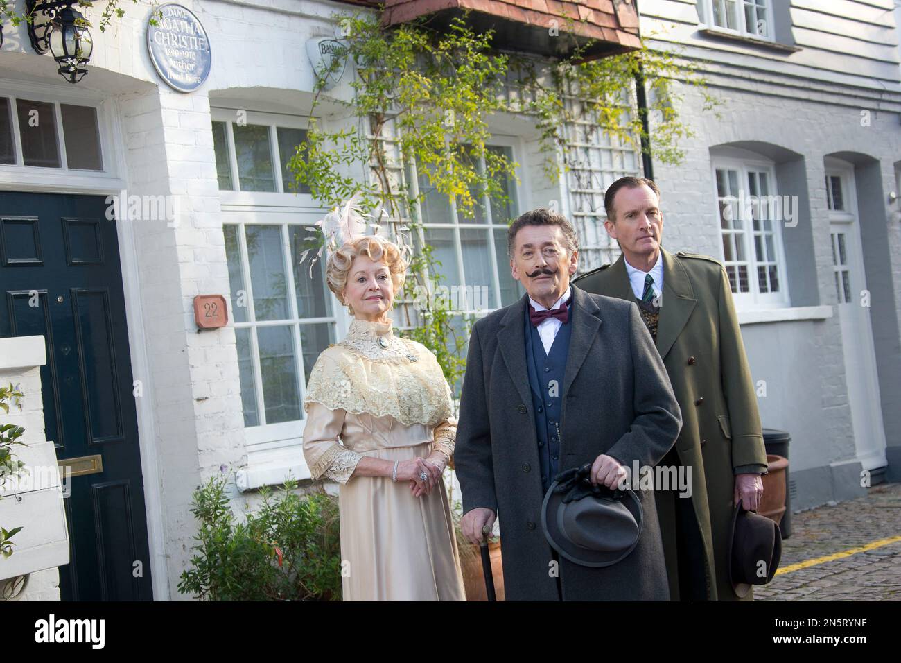 British actor Robert Powell who plays Poirot who stars in Agatha ...