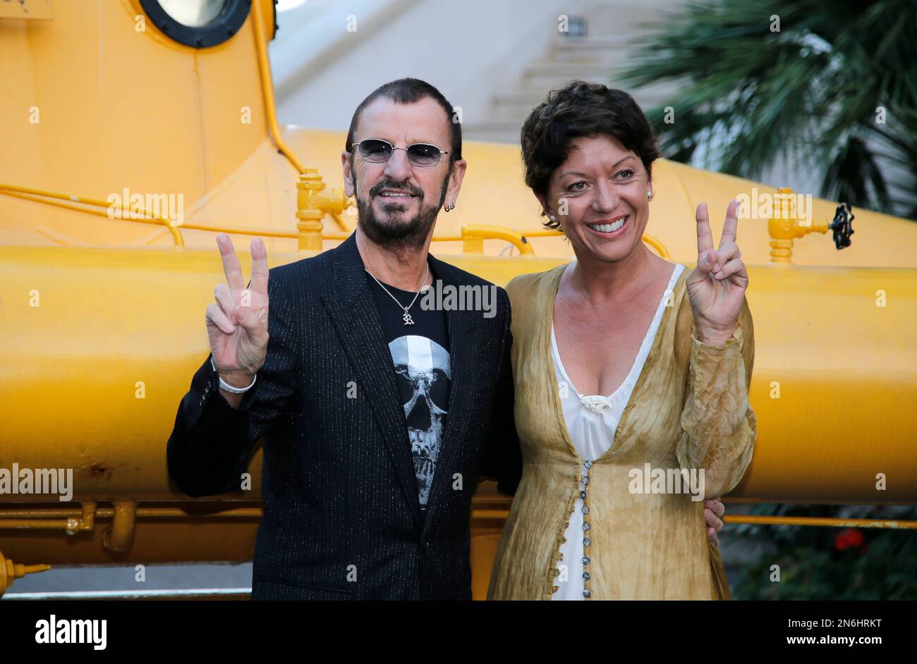 English musician, singer, songwriter and actor, Ringo Starr and English ...