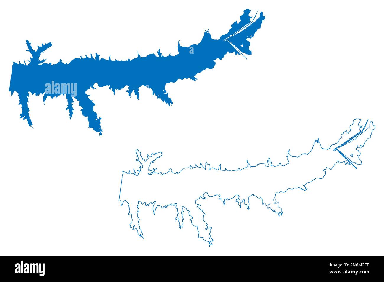 Mappa di enida Immagini Vettoriali Stock - Alamy