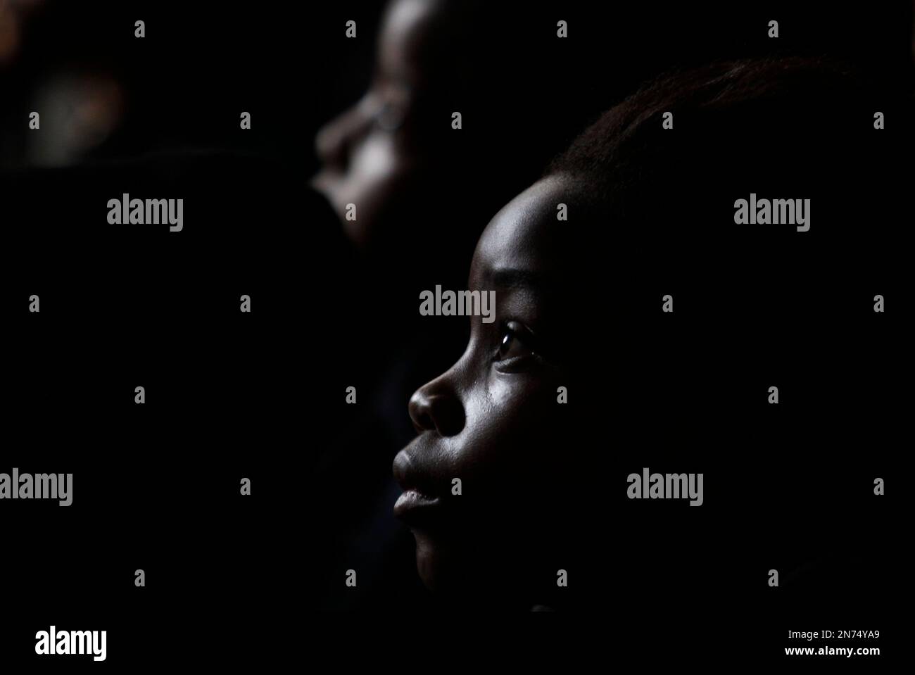 Learners from the Melpark Primary School in Johannesburg listen to the ...