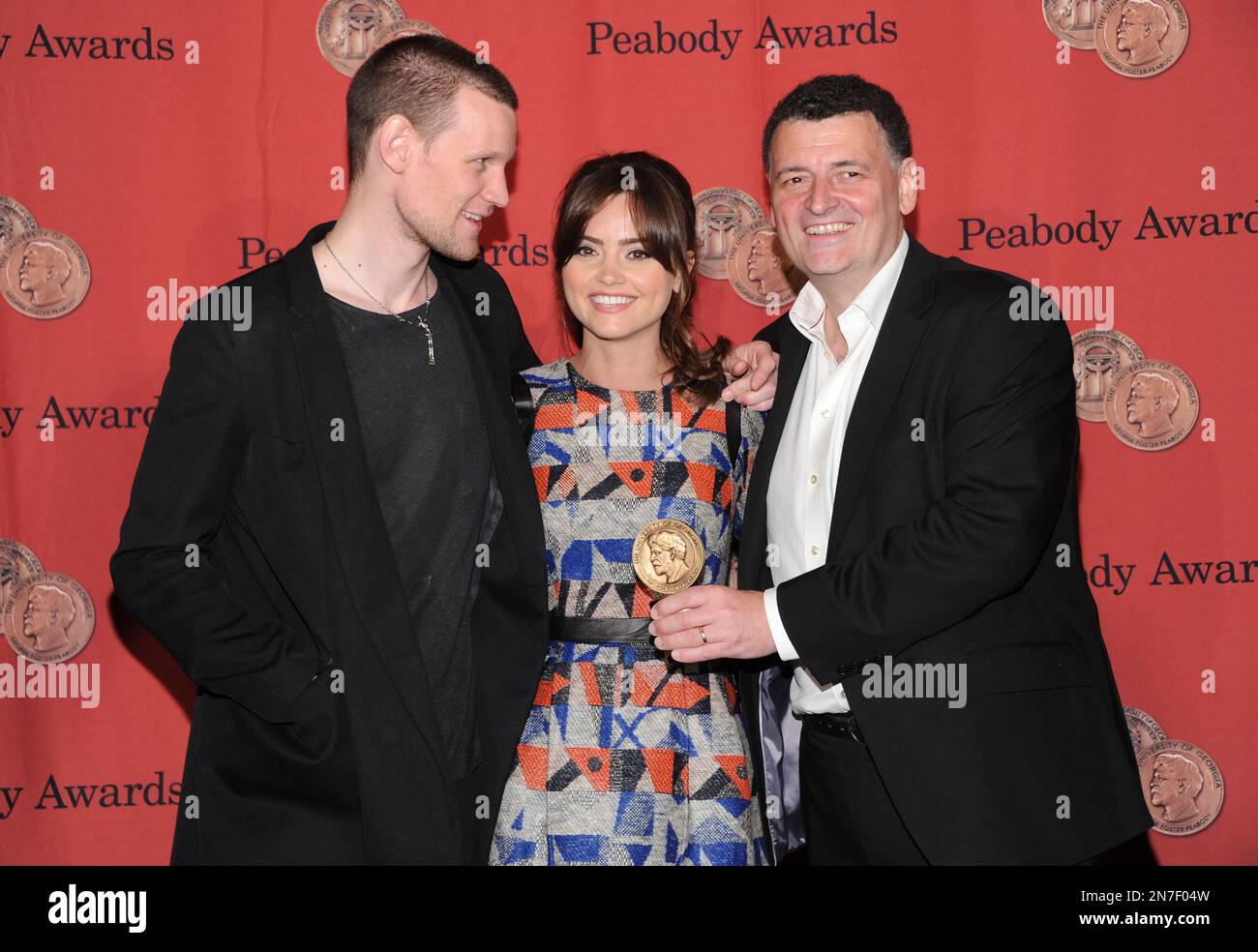 Honorees from the BBC television show "Dr. Who", from left, actor Matt Smith, actress Jenna ...