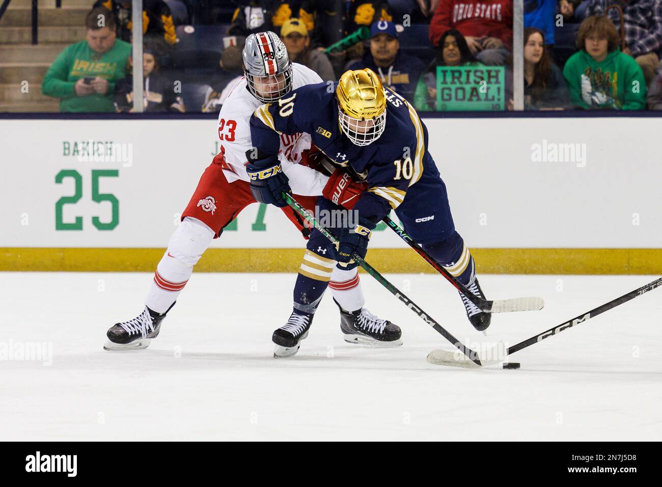 South Bend, Indiana, Stati Uniti. 10th Feb, 2023. L'Ohio state Forward ...