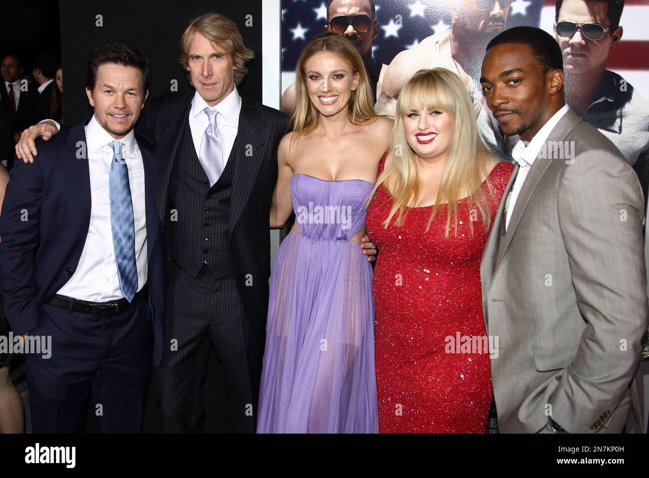 From left, actor Mark Wahlberg, director/producer Michael Bay, actress ...