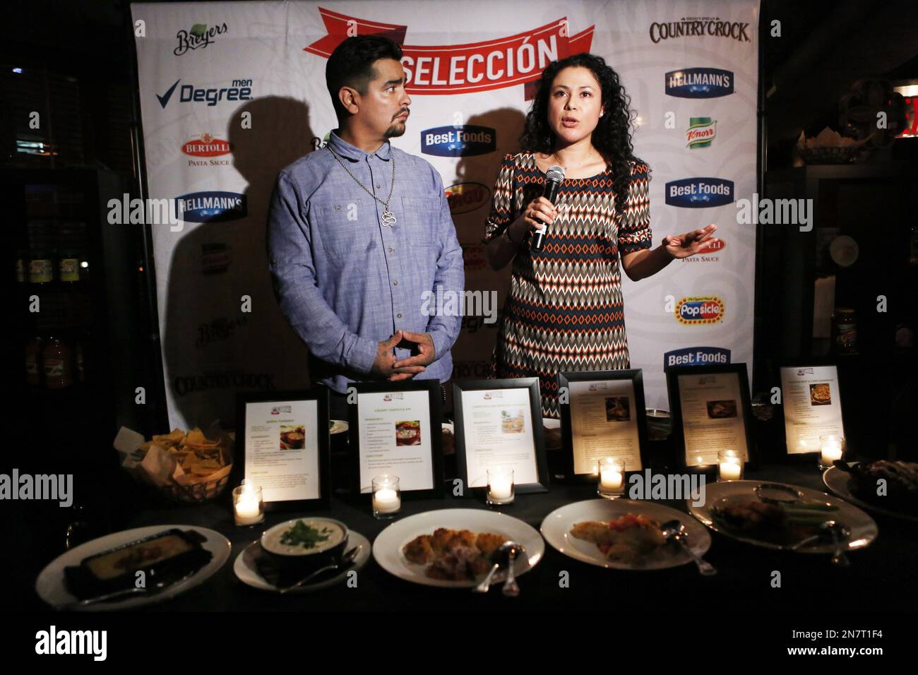 IMAGE DISTRIBUTED FOR UNILEVER- Chef Aaron Sanchez and Chef Ema Quevedo ...