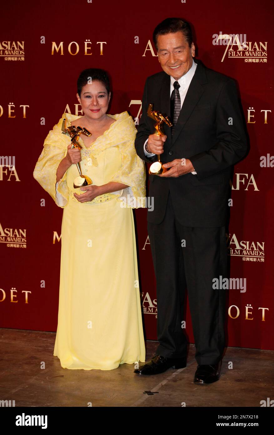 The Philippines actress Nora Aunor, left and Philippines actor Eddie ...