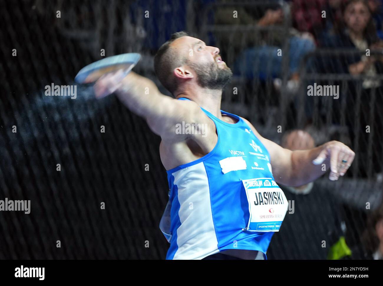 10 febbraio 2023, Berlino: Atletica/Sala: Riunione, decisioni, Discus ...