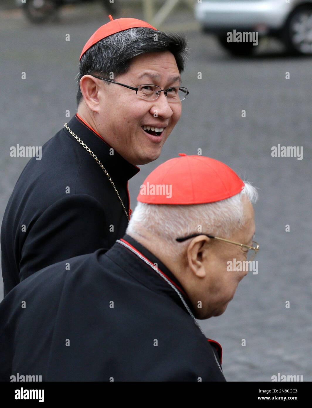 Cardinal Luis Antonio Tagle, left, and Cardinal Ricardo Vidal, of the ...