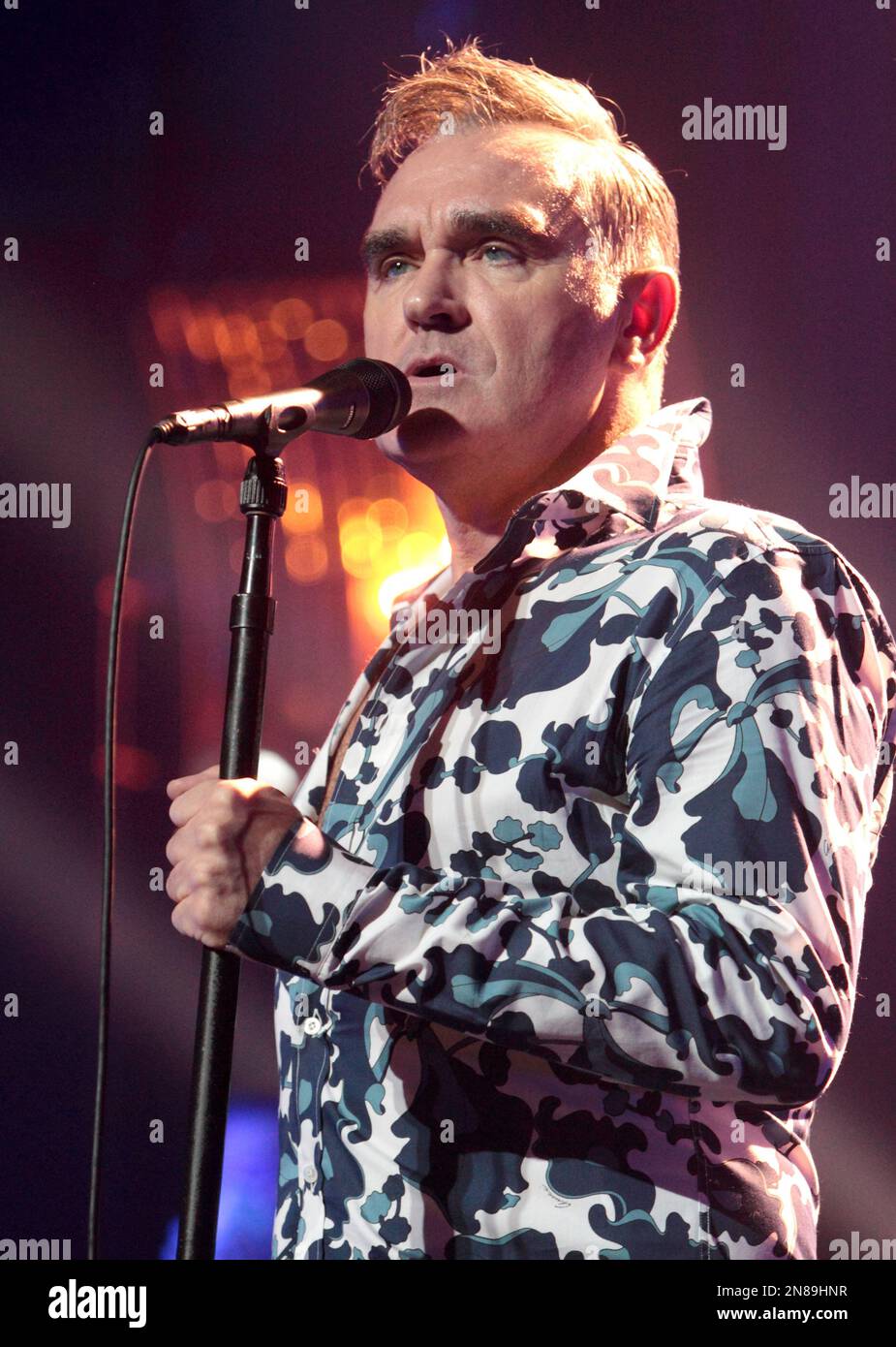 Morrissey, former singer for the 80’s alternative rock band The Smiths ...
