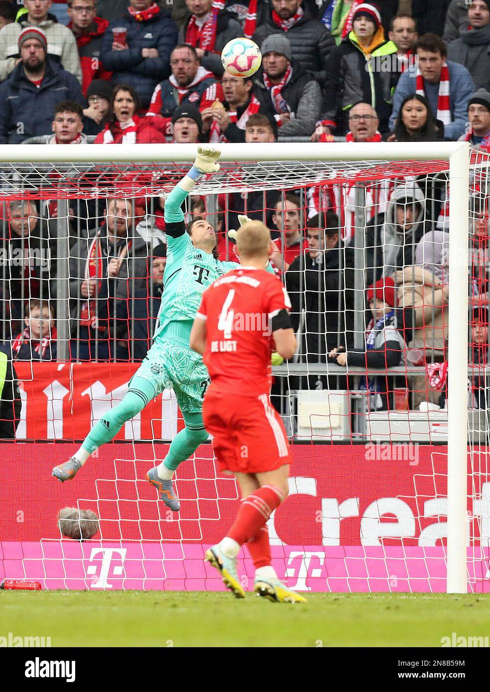 Monaco, Germania. 11th Feb, 2023. Primo : 02/11/2023, calcio, campionato 1st, 1st Bundesliga ...