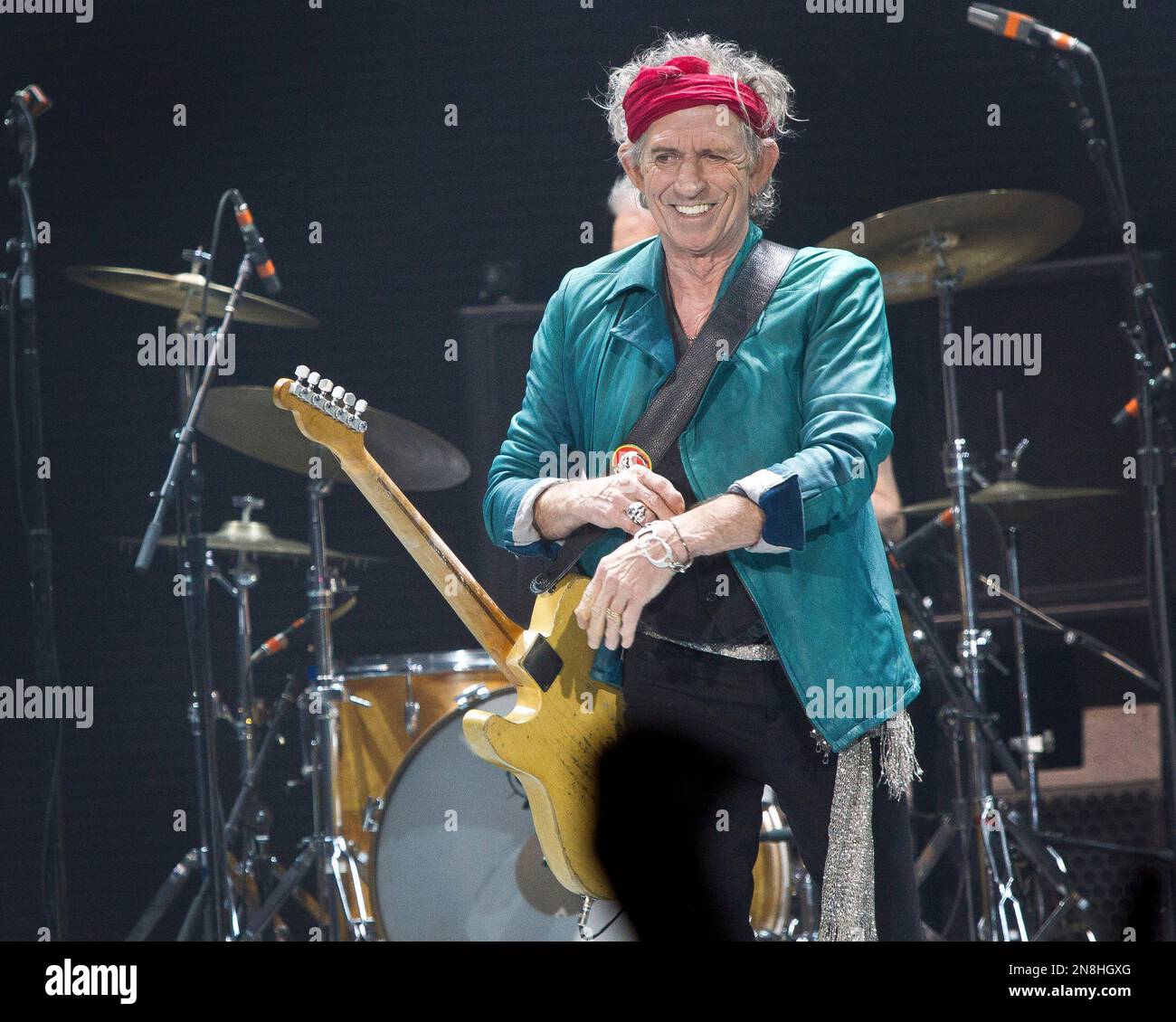 Keith Richards of The Rolling Stones performs at the O2 arena in east ...