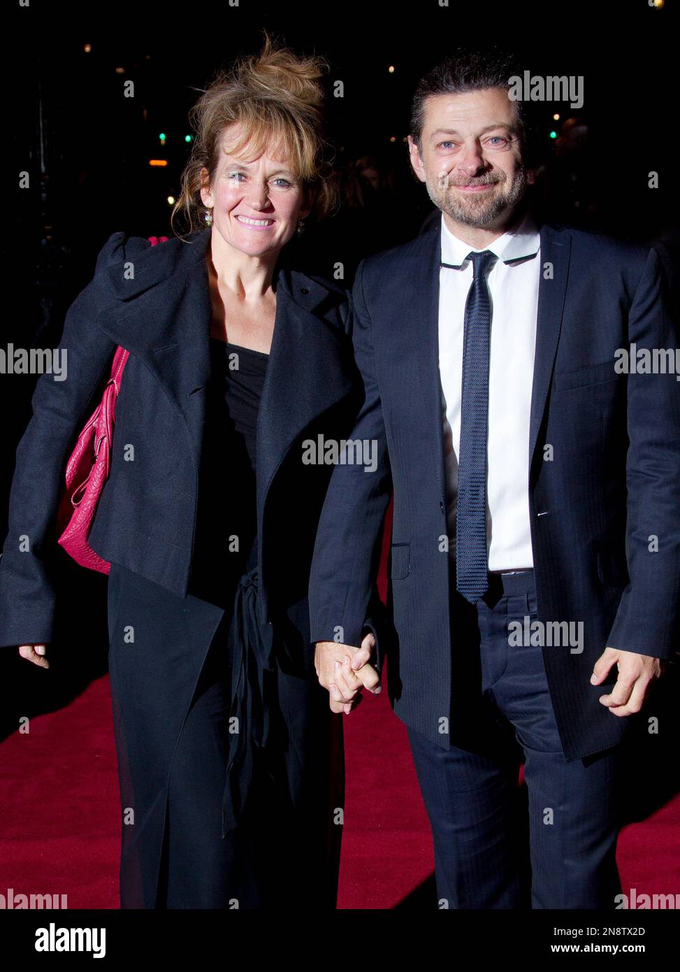 Lorraine Ashbourne and Andy Serkis arrive on the red carpet for the V&A ...