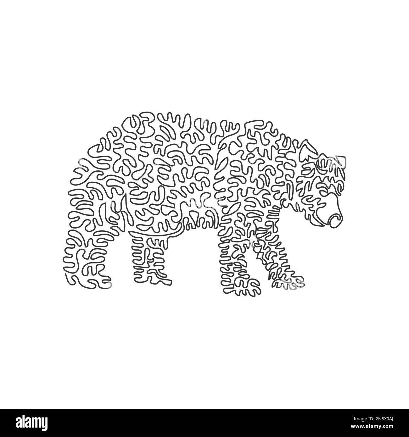 Come disegnare un orso Immagini Vettoriali Stock - Alamy