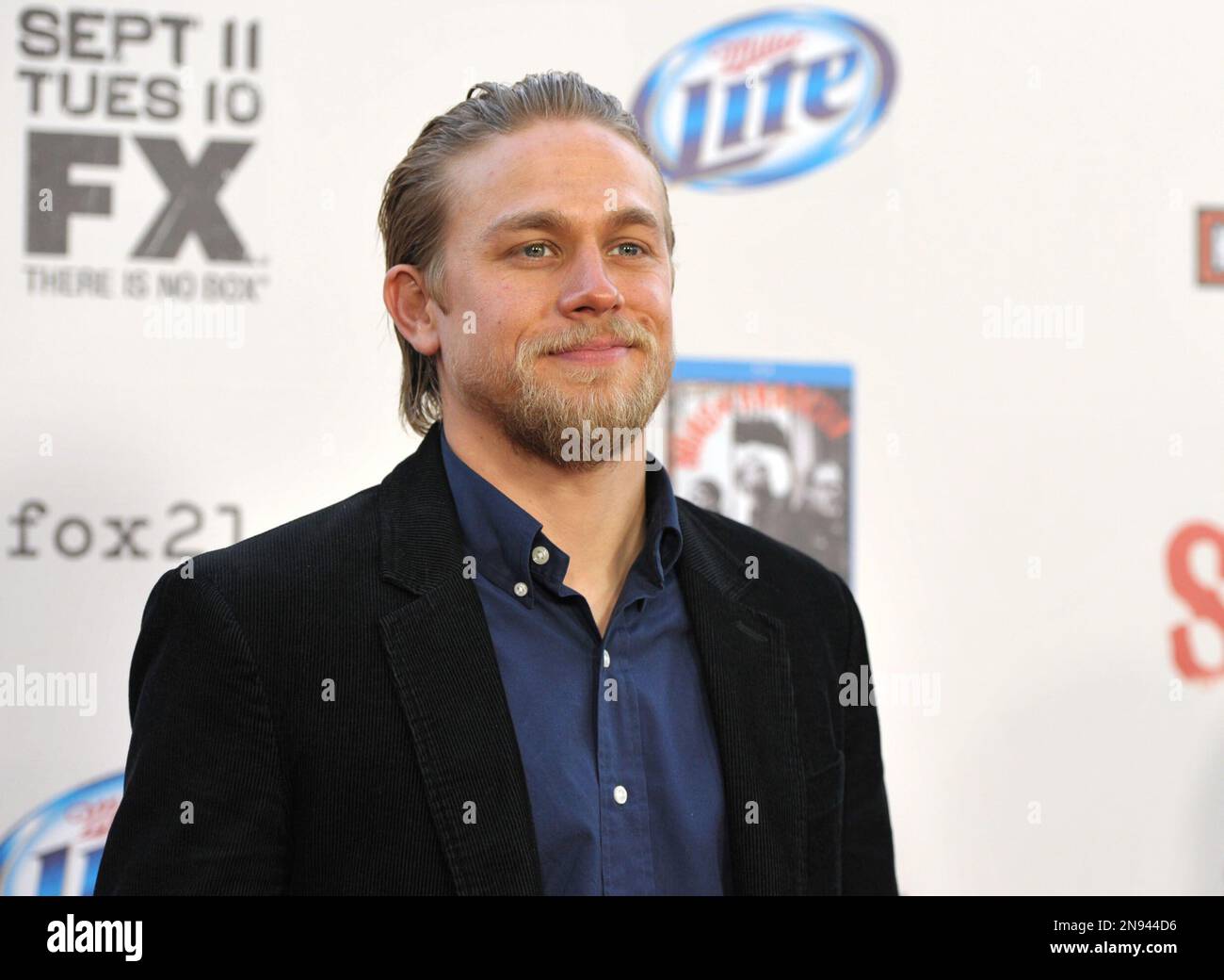 Actor Charlie Hunnam attends the season five premiere of "Sons of ...