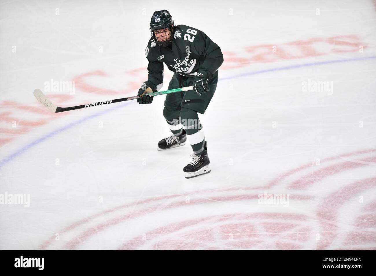 Detroit, Michigan, Stati Uniti. 11th Feb, 2023. Michigan state Forward ...
