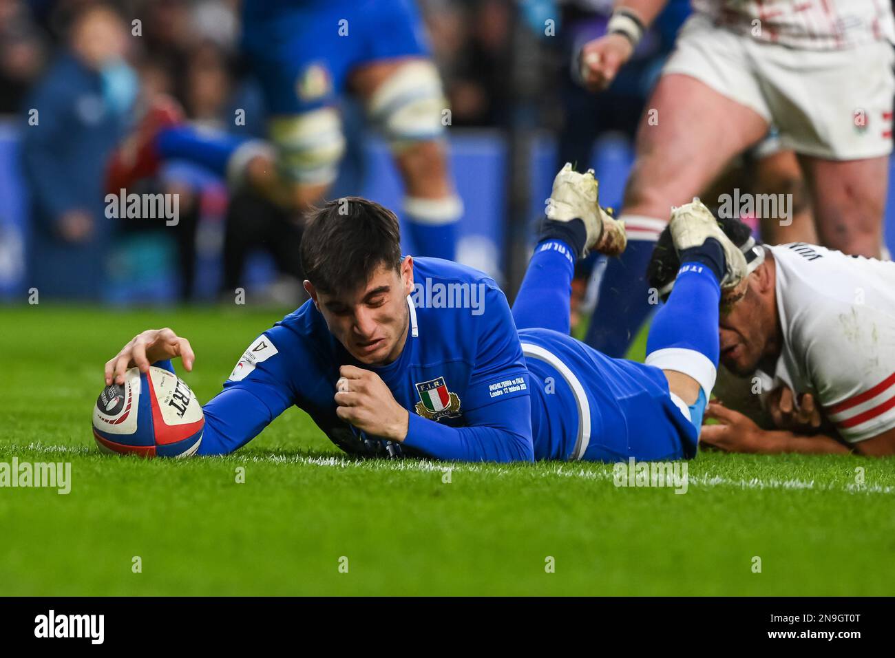 Alessandro Fusco d'Italia va alla prova durante la partita 2023 ...