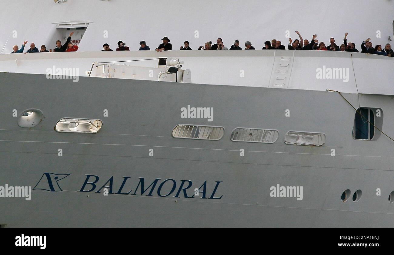 The MS Balmoral sets sail for the Titanic memorial cruise from ...