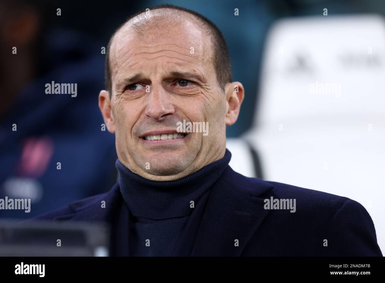 Massimiliano Allegri, allenatore capo della Juventus FC, guarda durante ...