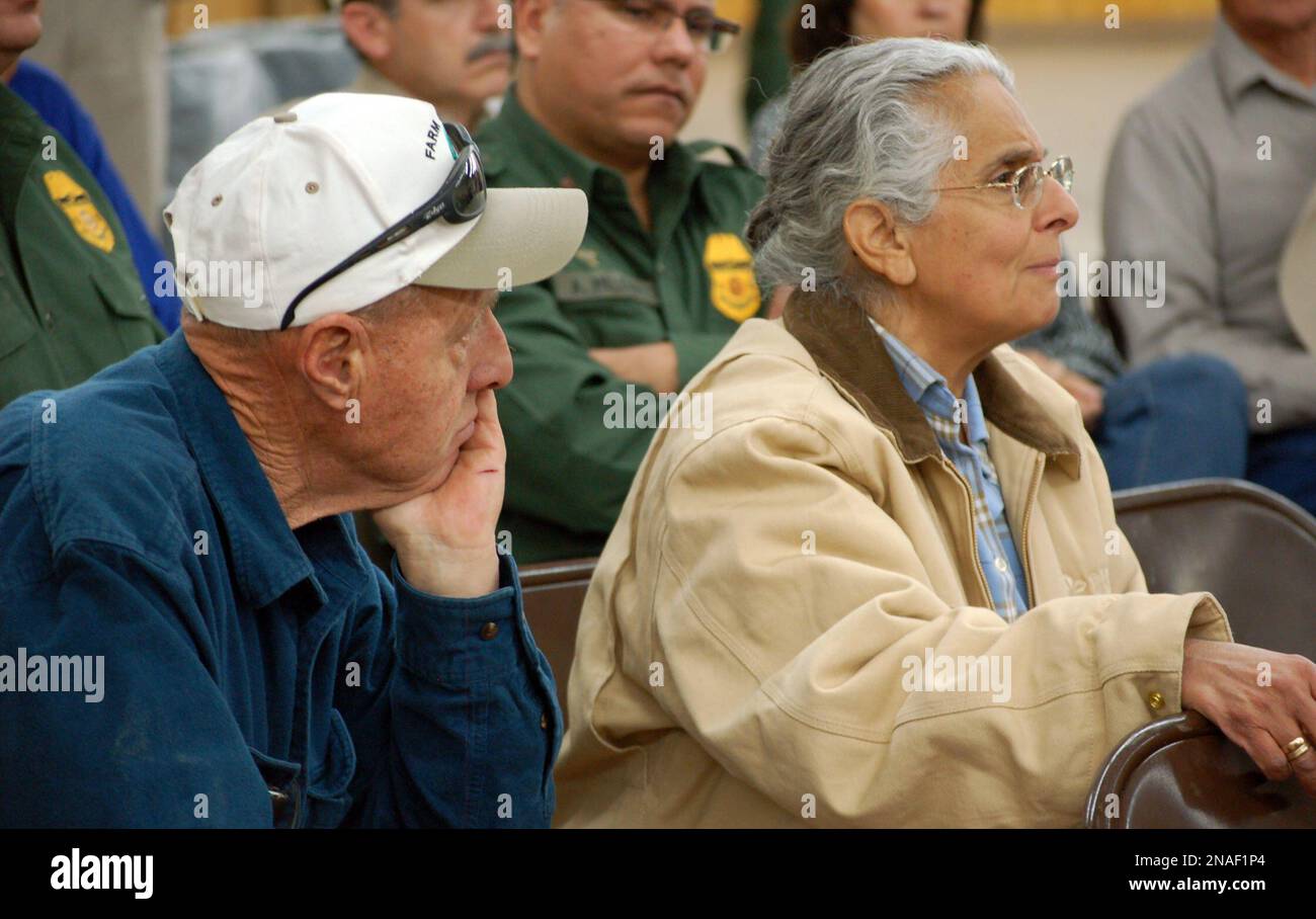 New Mexico ranchers Stephen Gault, 71, left, and his wife, Meira, 62 ...