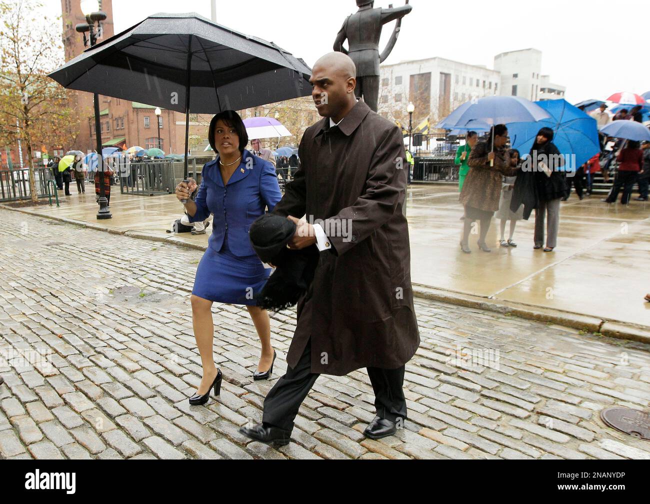 Baltimore Mayor Stephanie Rawlings-Blake, left, and her husband, Kent ...