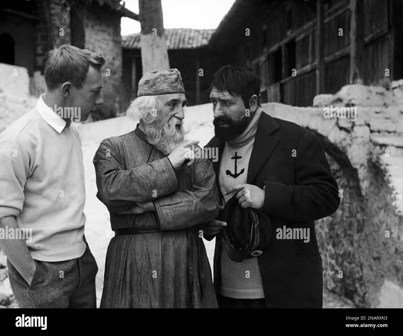 French actors, from left to right, Jean-Pierre Talbot (Tintin), Charles ...