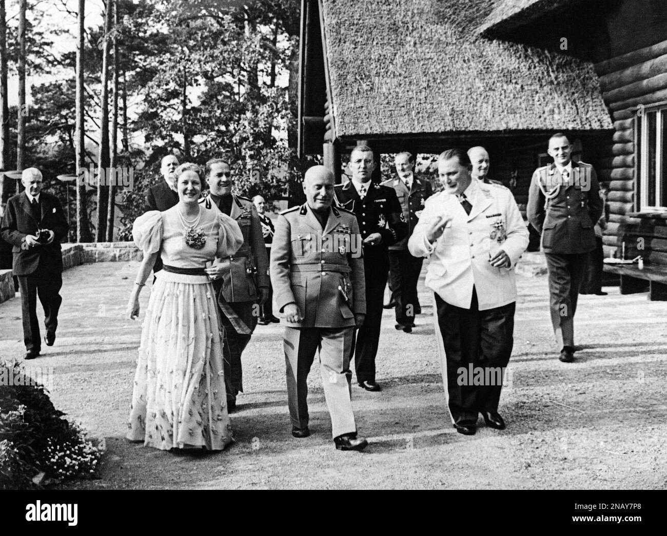 Italian dictator Benito Mussolini visited General Hermann Goering at ...